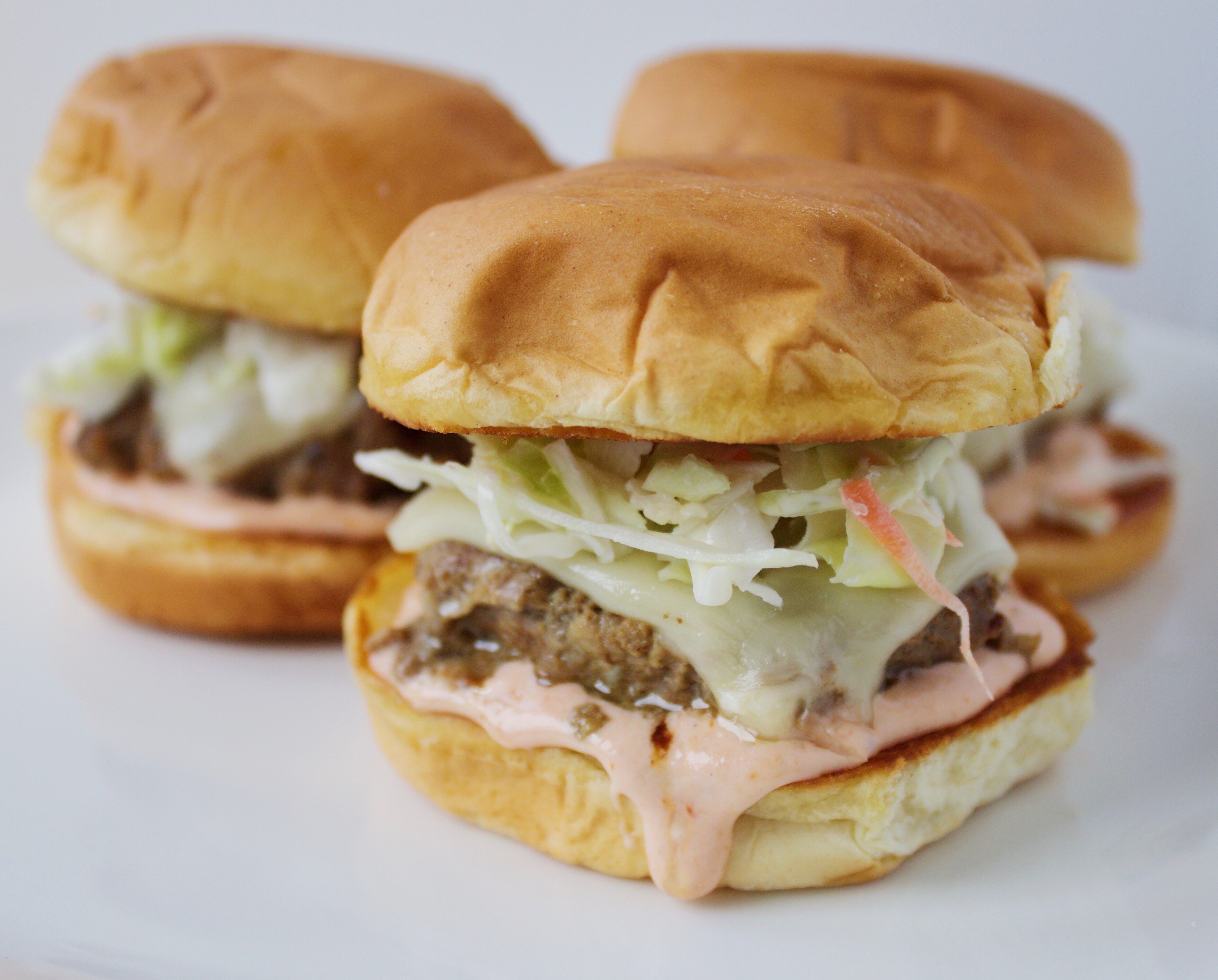 reuben-style cheeseburger sliders – simply delicious.