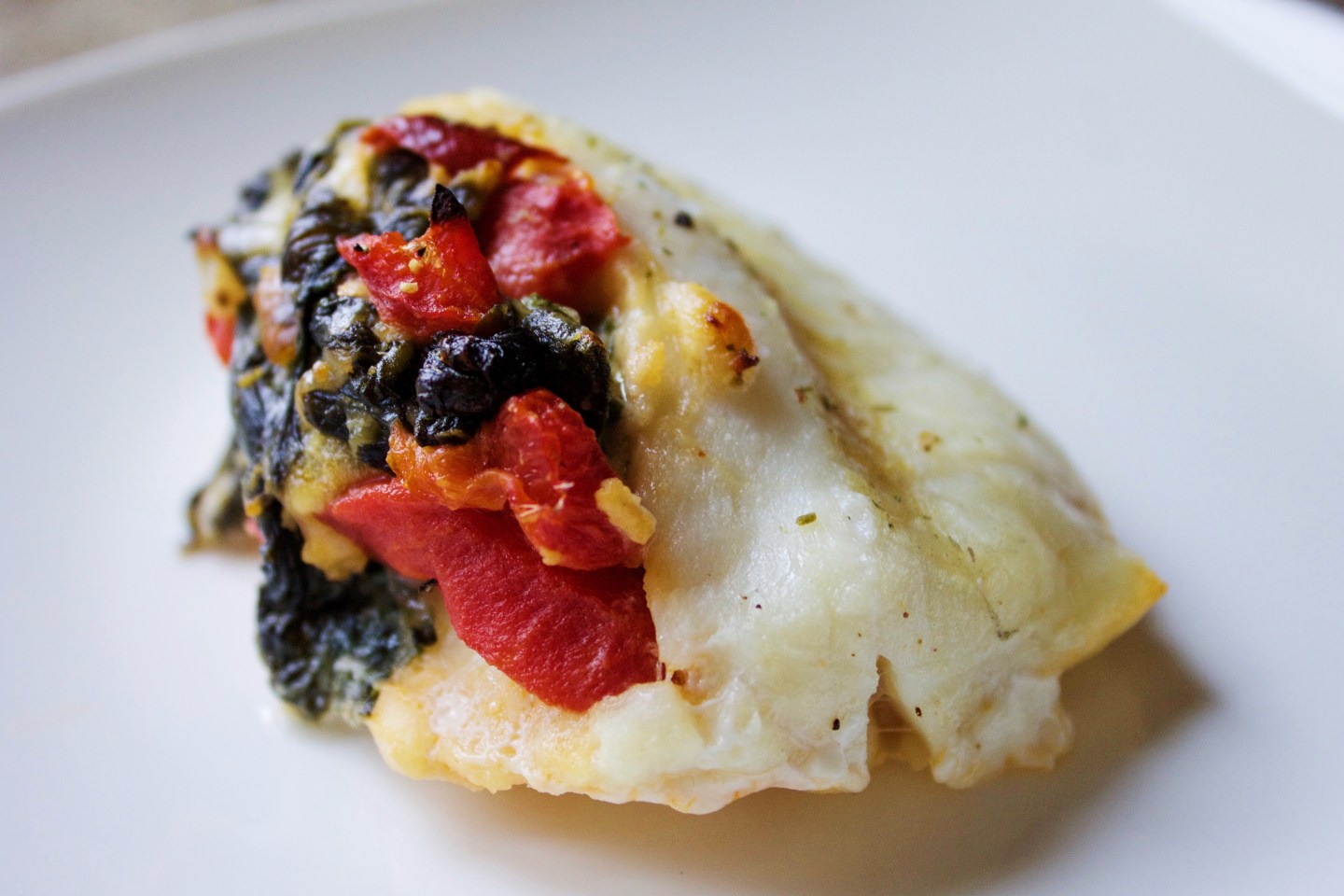 baked stuffed cod – simply delicious.